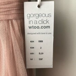 Wtoo | Dresses | Wtoo Bridesmaid Dress 858 | Poshmark